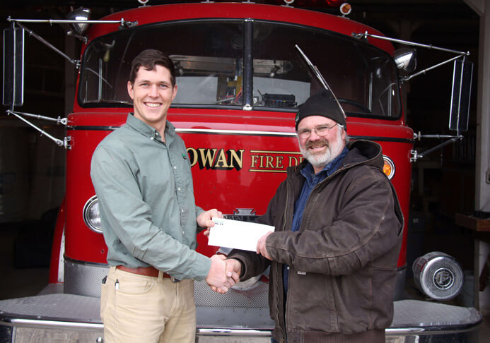 Rowan Fire Department Donation - NEW Cooperative Inc.
