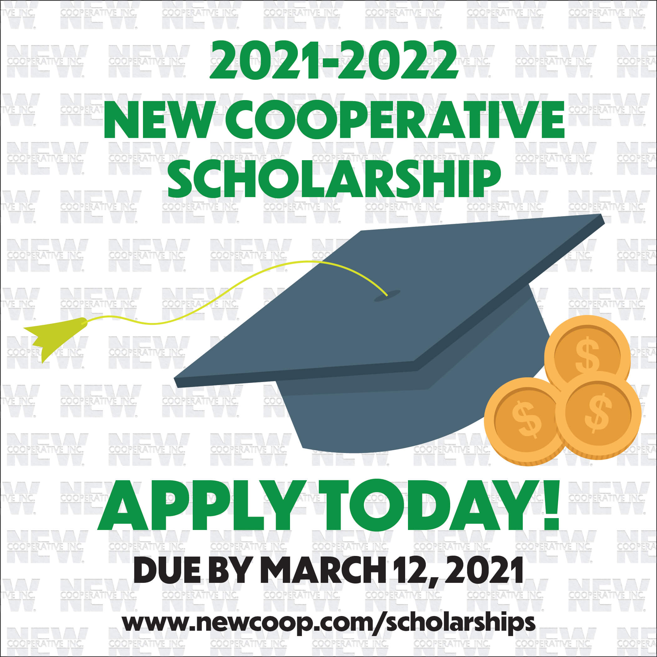 Now Accepting 2021-2022 Scholarship - NEW Cooperative Inc.